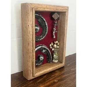 Wall Decor | Assemblage Art Shadow Box Mixed Media Sculpture Wall Decor ...